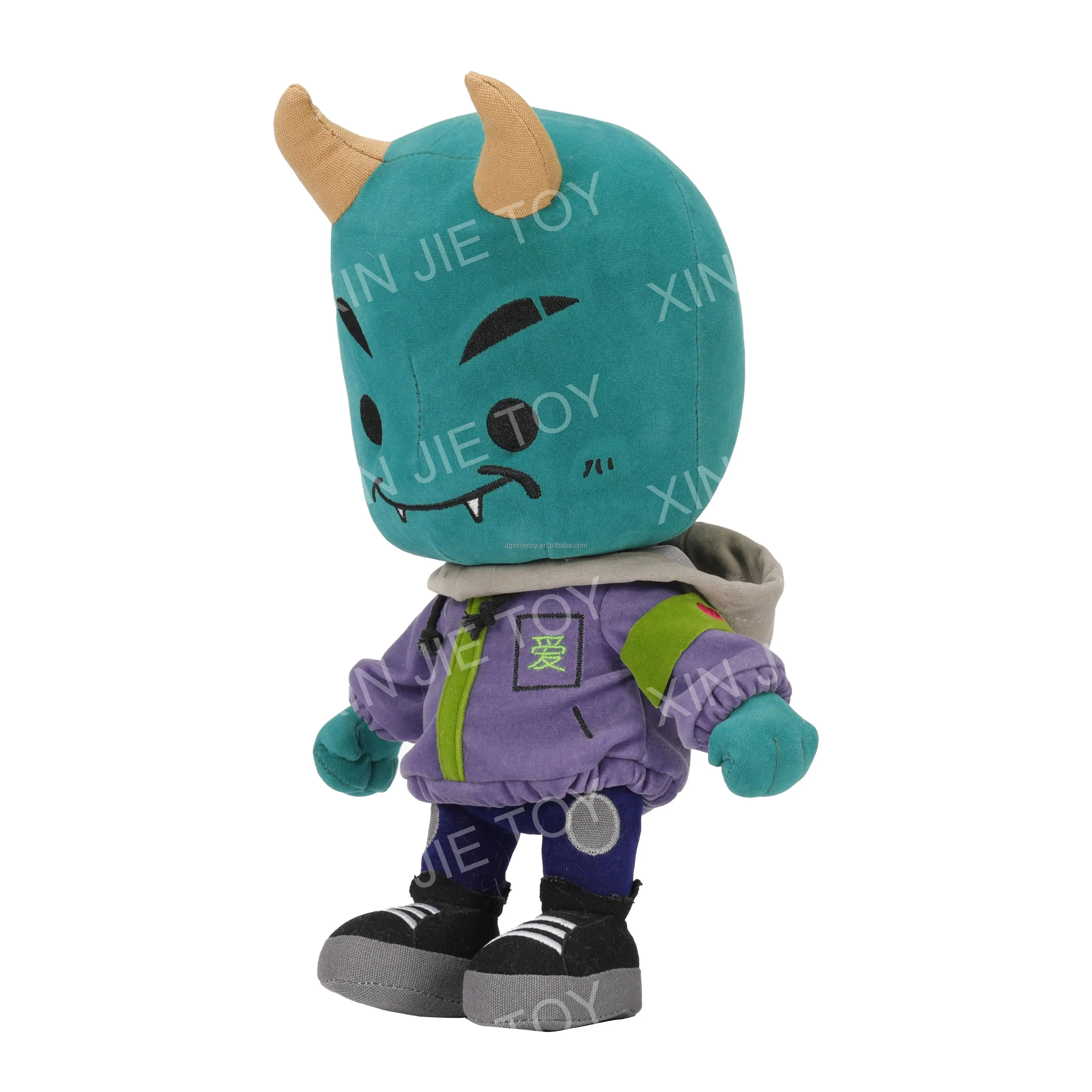 High quality Standing pose demon plush toy Custom demon stuffed toys ...