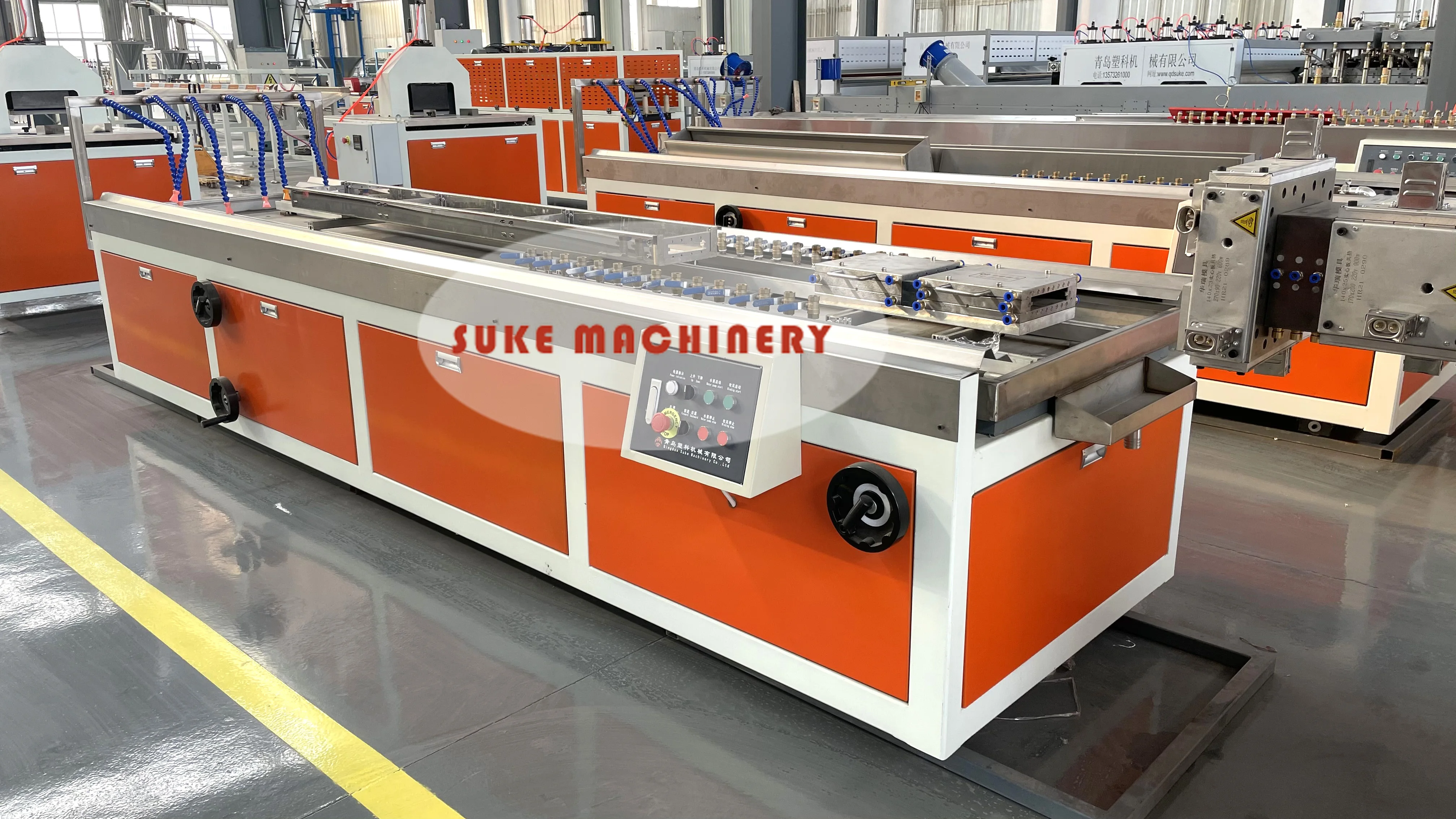 Polymer Wood Composite Wpc Profile Production Line / Wpc Decking ...