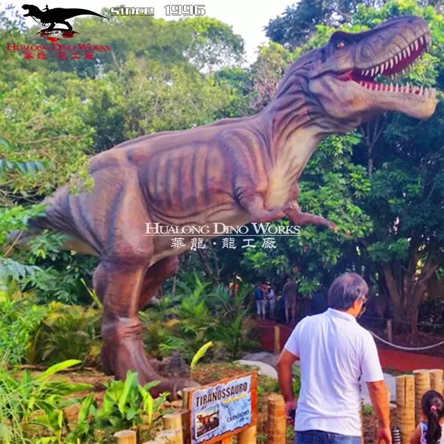 Jurassic World Big Size T Rex Dinosaur Walking Dino Animatronic Model For Dinosaur Park - Buy ...