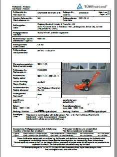 Forestry Garden Use Mini Petrol Loncin Engine Stump Grinder