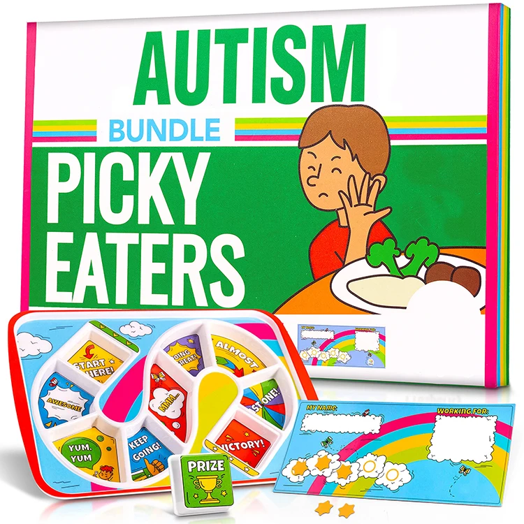 ASD Kids Toys Picky Eaters Visual Food Eating Game Plate Tray Autistic ...
