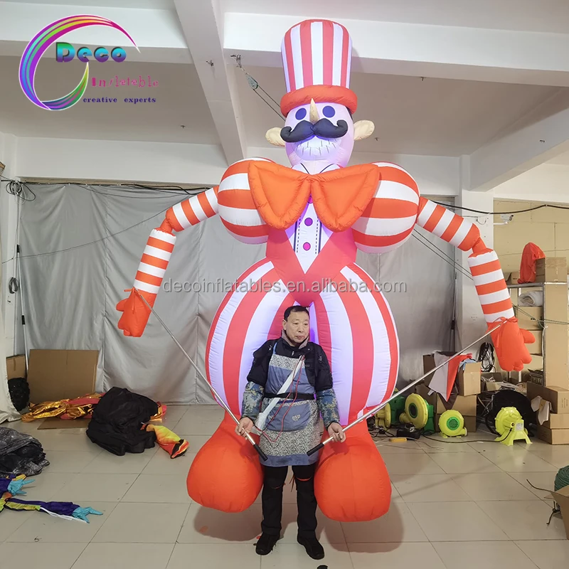 Clown Puppet Wearable Parade Costume Colorful Funny Walking Inflatable ...
