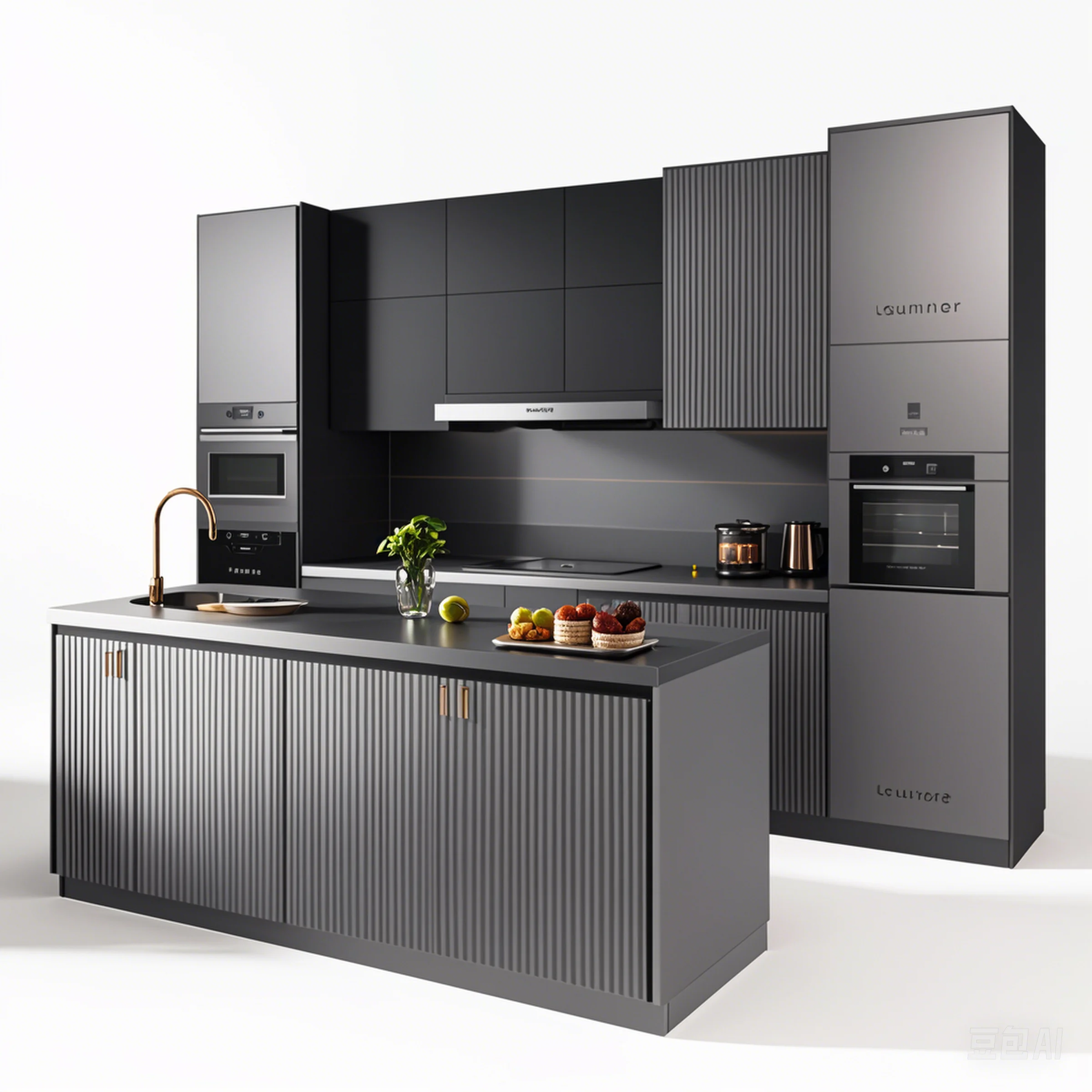 Kitchen Cabinet Modern Functional Furniture Contemporary Style Custom ...