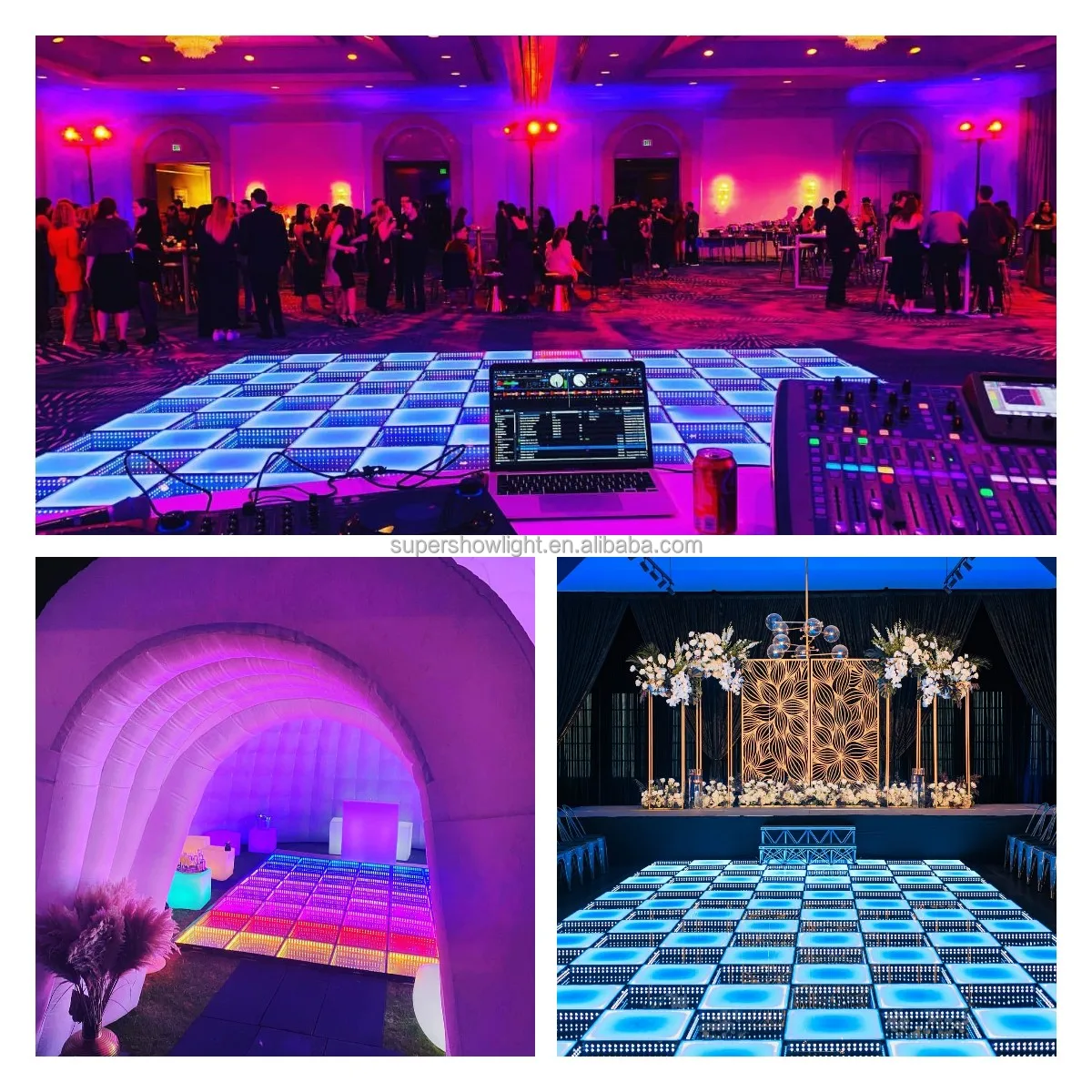 Dubai Led Light Dance Floor 3d Mirror Infinitely Led Dance Floor Light ...