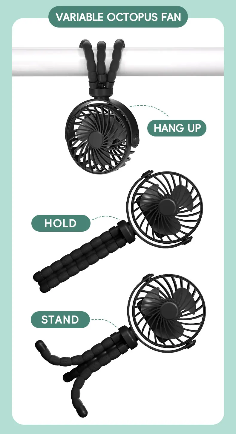 Portable Mini Usb Handheld Ceiling Fan Desktop Fan Summer With ...