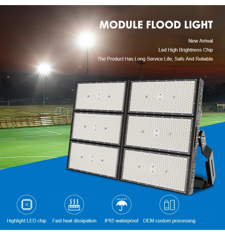 Outdoor Waterproof Ip65 Stadium Sports Field Module Flood Light 200w 400w 600w 800w 1200w Led ...