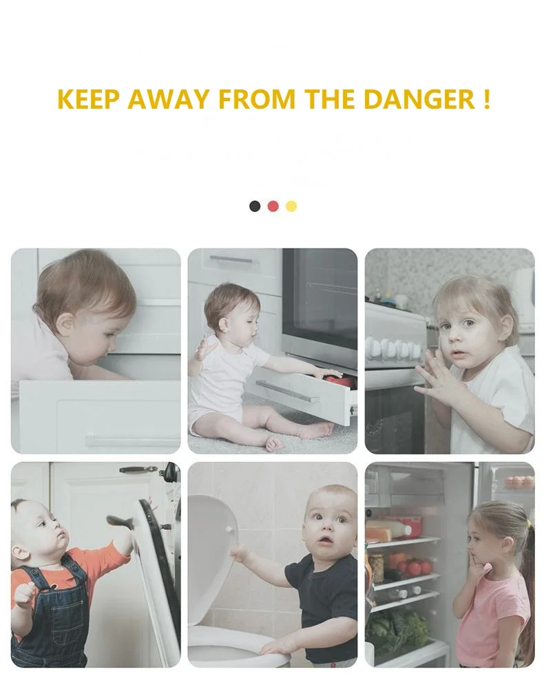 Transparent Baby Safety Lock Child Proof Cabinet Strap For Door And ...