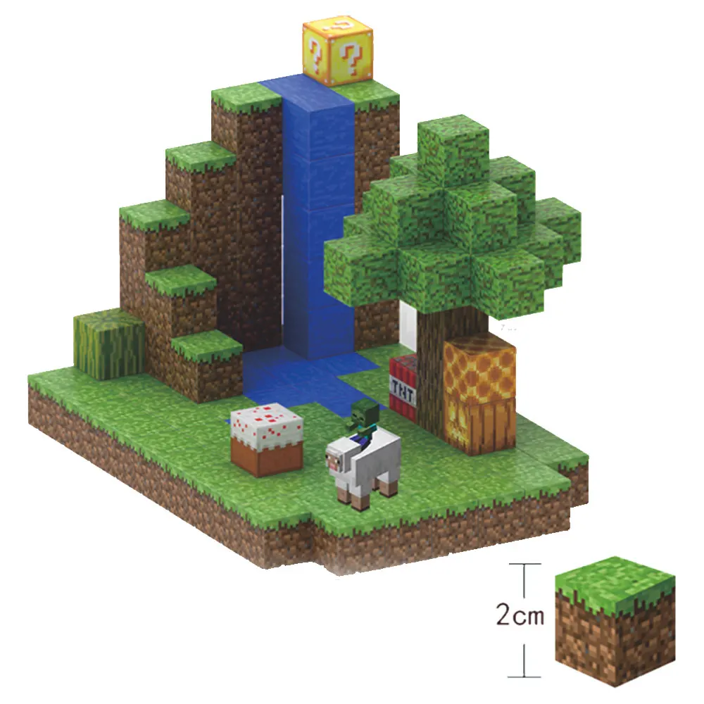 Custom Diy Magnetic Cube 3d Puzzle Model Toy My Le Bricks Go World Building Block Sets For B2c ...