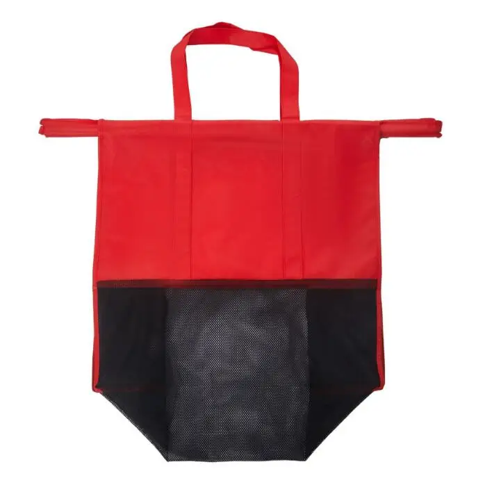 Set 4 Grocery Shopping Cart Bags Non Woven Foldable Reusable Shopping ...