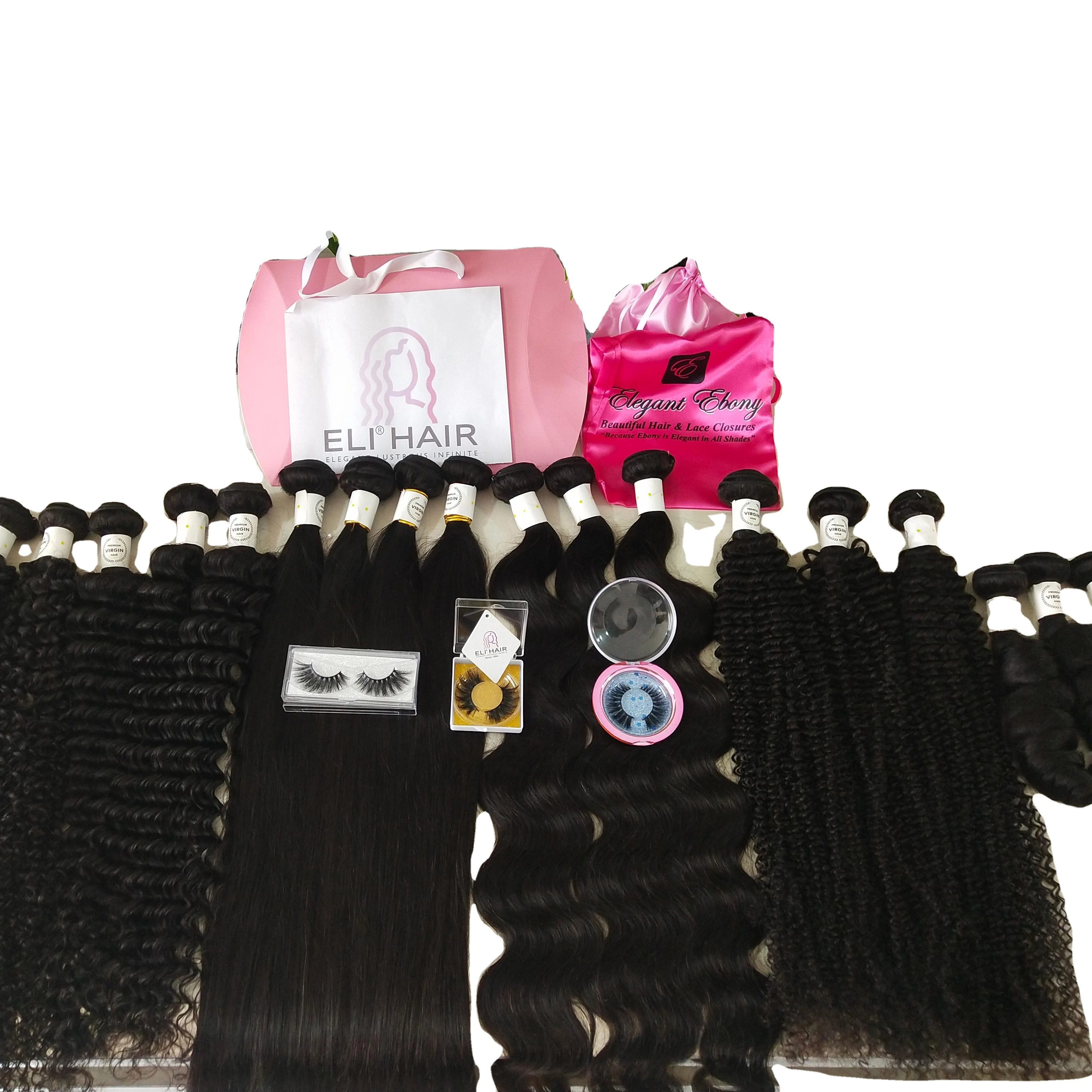 Sample Cheap Human Hair Bundles , Raw Virgin Brazilian Cuticle Aligned ...