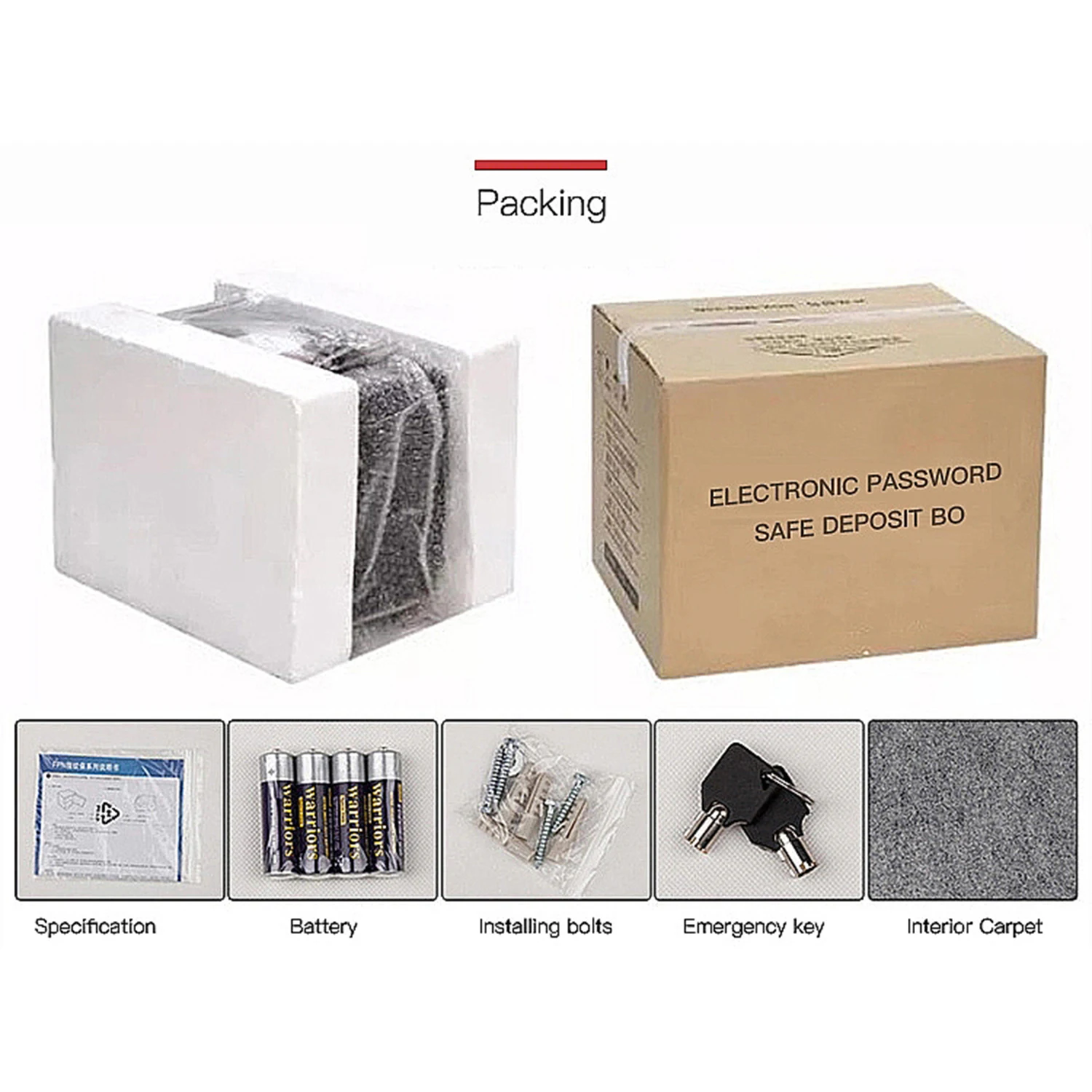 Small Mini Steel Office Home Vault Stash Wall Secret Hidden Portable ...