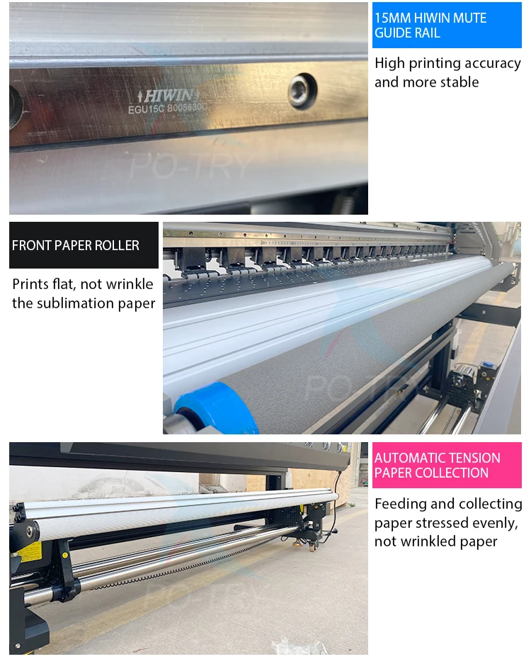 Po-try 1.3m/1.6m/1.8m/1.9m 2.2/2.5/3.2m Sublimation Printing Machine ...