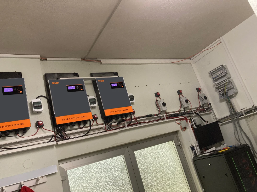 Powmr 5500w Hybrid Charge Inverter Mppt 80a Max Pv Input 120v-450v ...