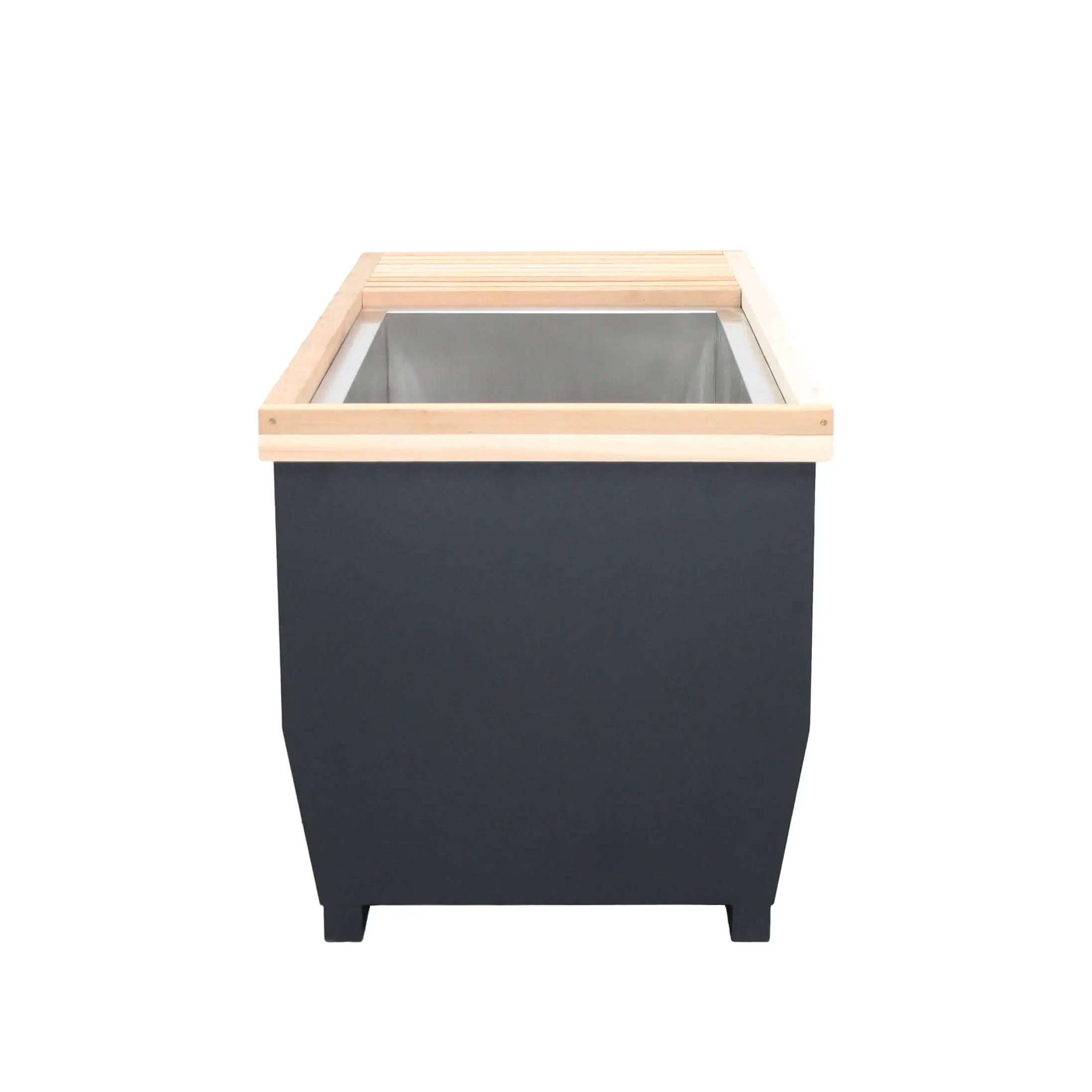 Ice Baths Wooden Small Mobile Ice Bath Tub With Filter Stainless Steel ...