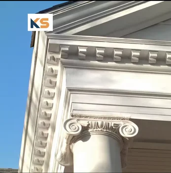 Villa Exterior Decoration Grc Architectural Parapet Wall Trim Moulding ...