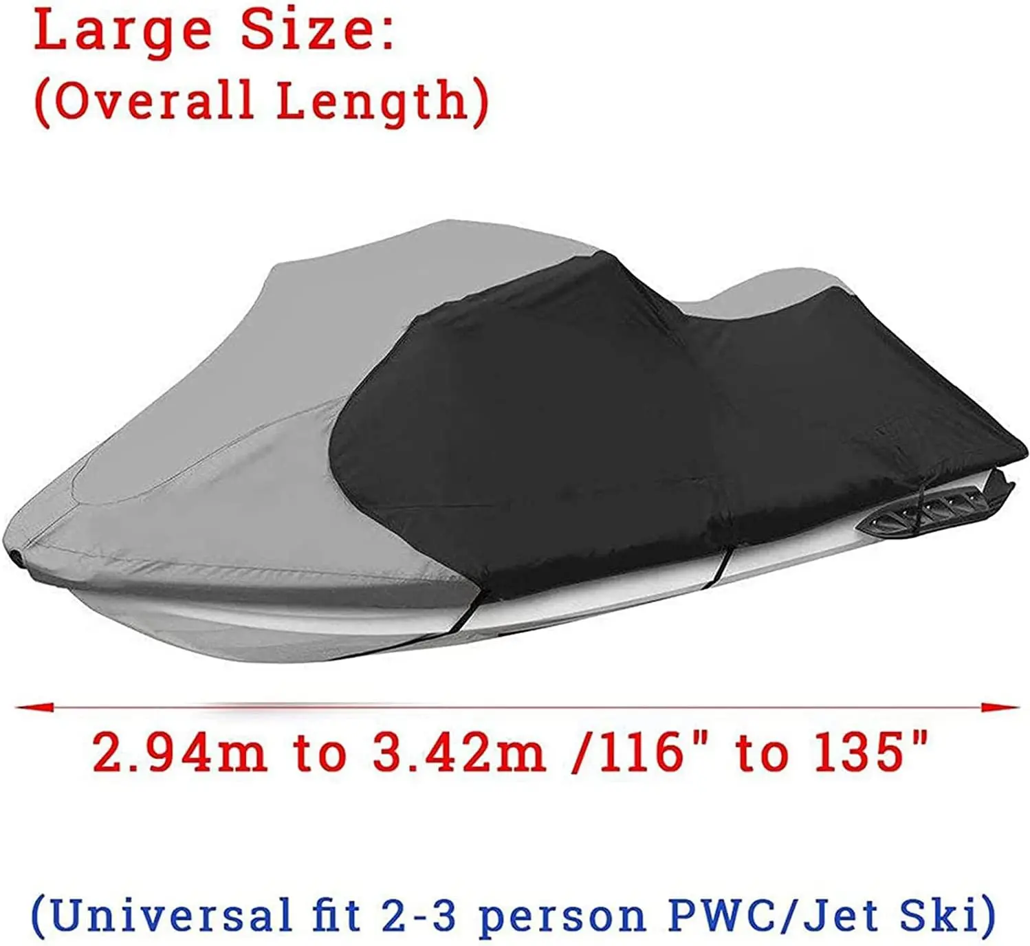 3 Seater Motorboat Cover 600d Tear-resistant Oxford Cloth Waterproof ...