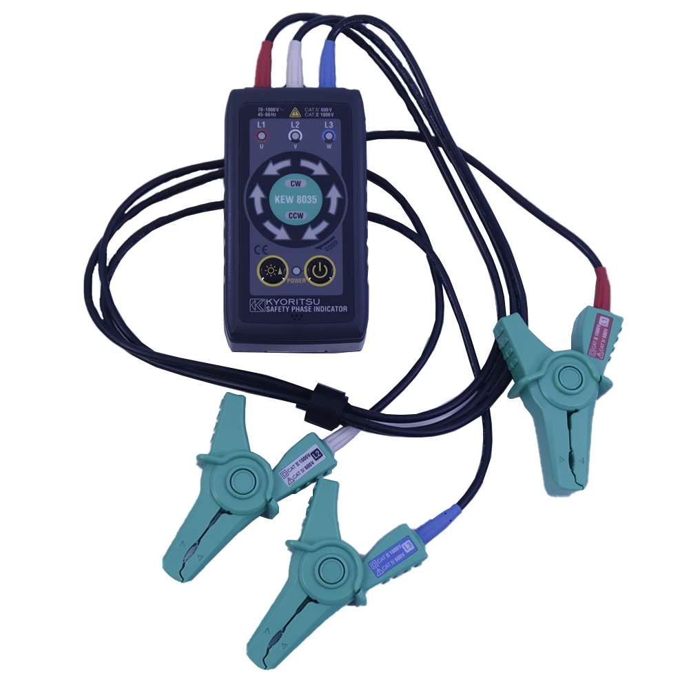 Kyoritsu8035 Non-contact Safety Phase Indicator Phase Rotation Tester ...