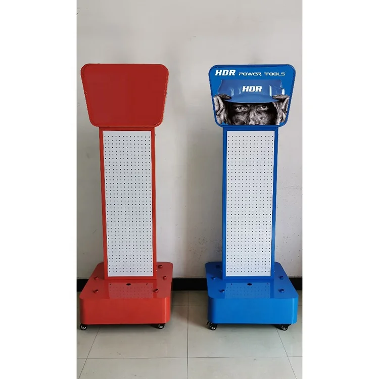 Metal Power Tools Display Stand - Customizable & Durable