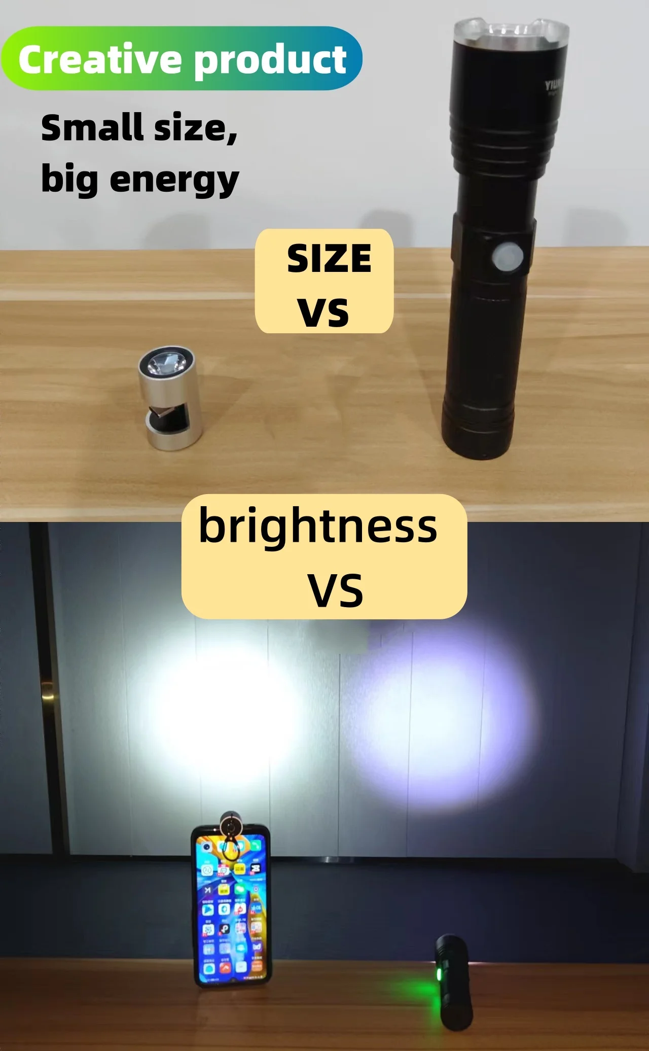 New Creative Led Good Idea Mini Keychain Flashlights & Torches Phone ...