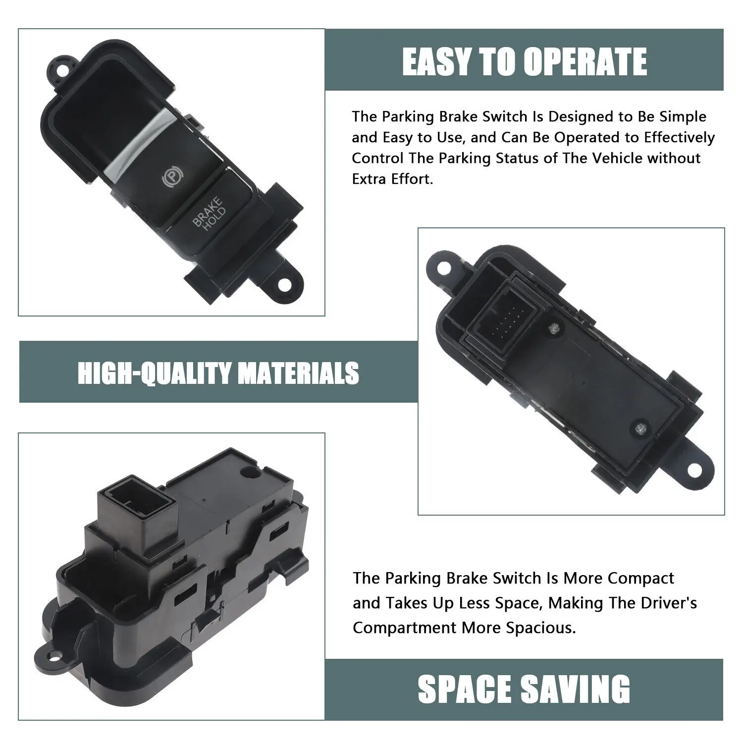 Sorghum Electronic Parking Brake Switch for Toyota Mazda VW Fiat Renault Peugeot Mercedes Audi ...