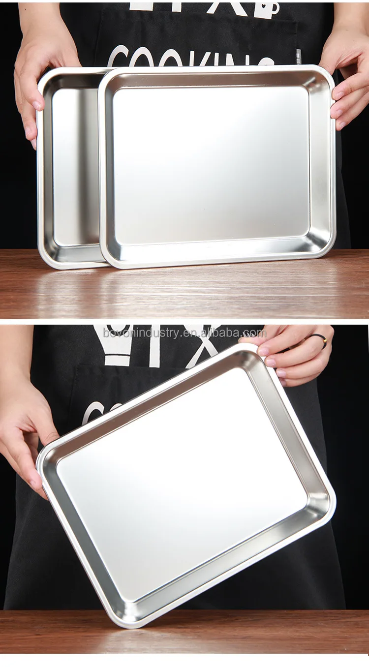 304 Stainless Steel Oven Baking Pans - Durable & Versatile