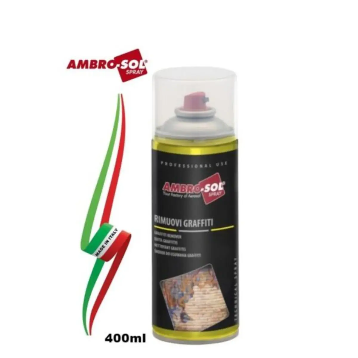 AMBRO-SOL SRL Graffiti Remover Spray 400ml Wall Cleaner Solution Model ...