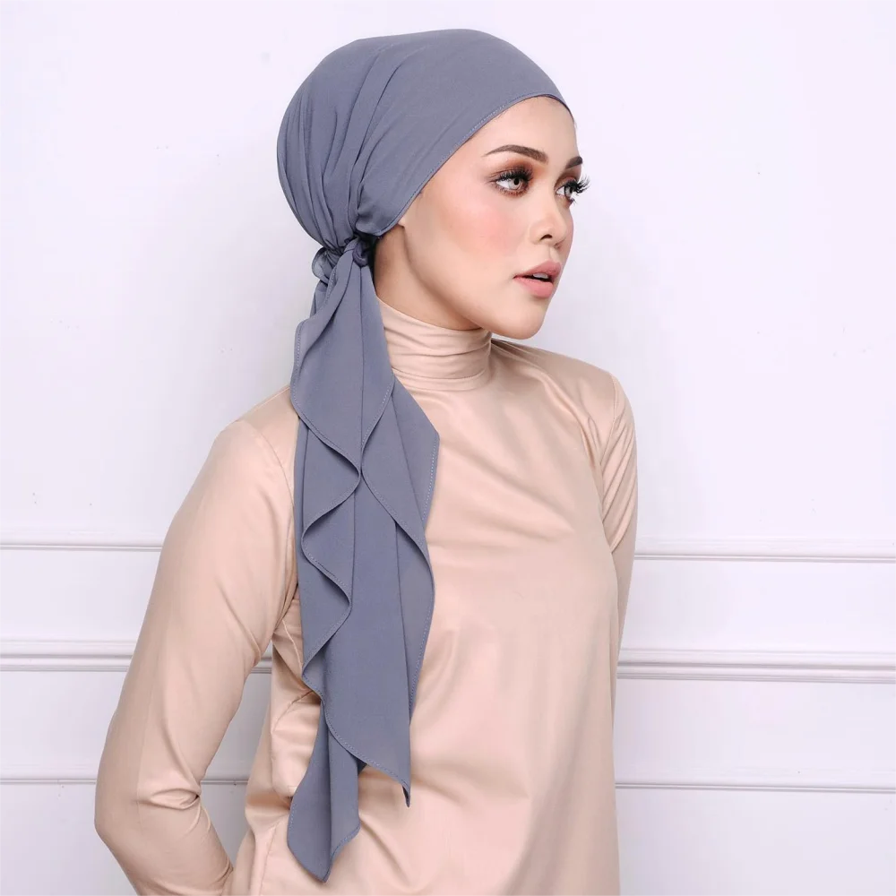 Custom Semi Instant Turban Muslim Inner Attached With Turban For Women ...