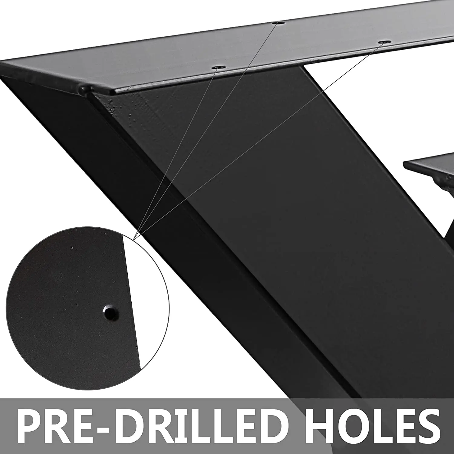Durable Cast Iron Table Legs for Industrial & Modern Furniture