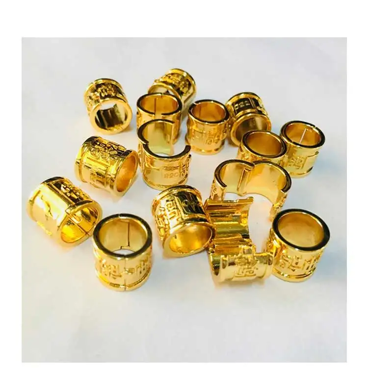 2018 Fancy golden metal pigeon rings 100 making champion racing pigeon ...