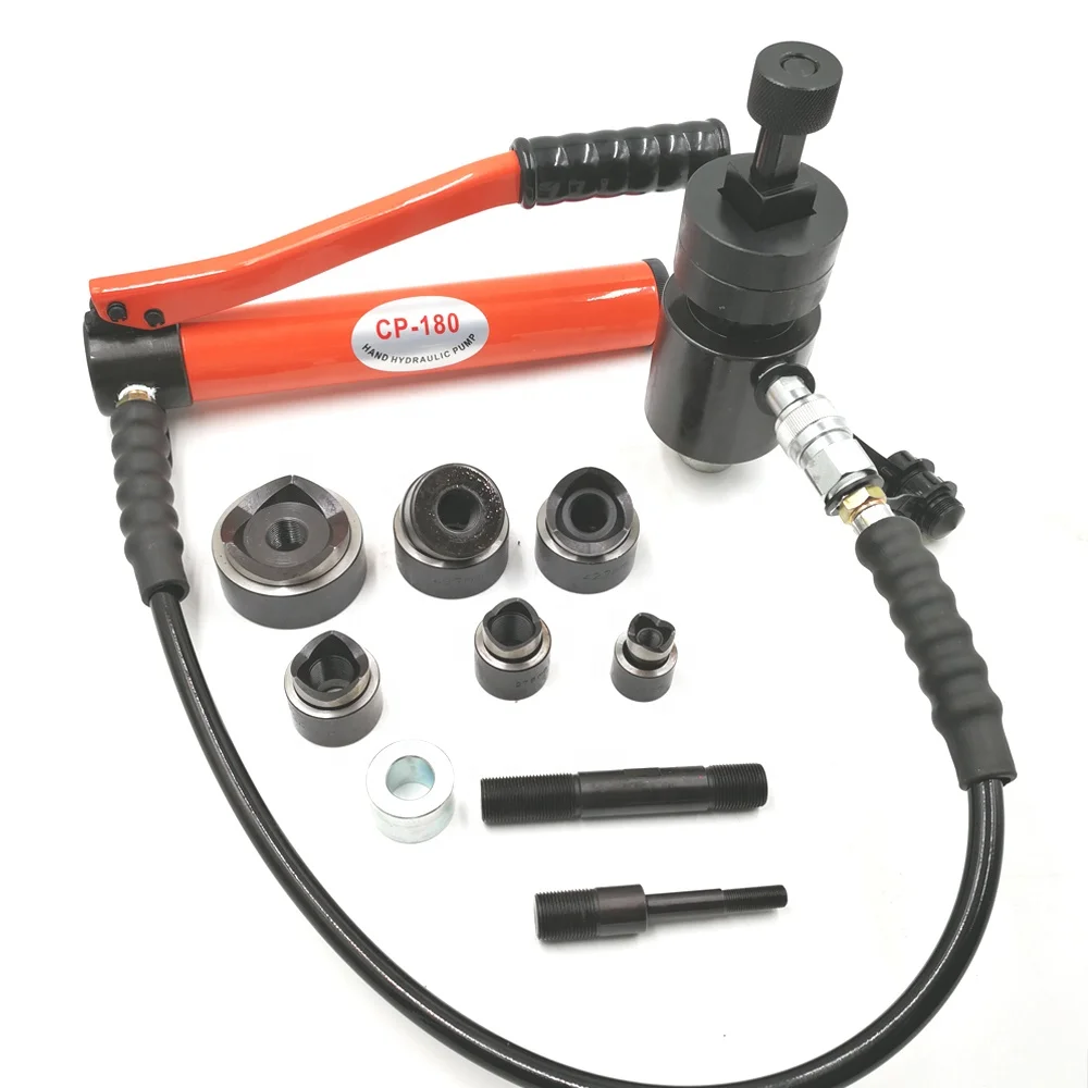 Round And Square Knockout Hole 4 Punching Tools SKP-15 syk-8b Hydraulic ...