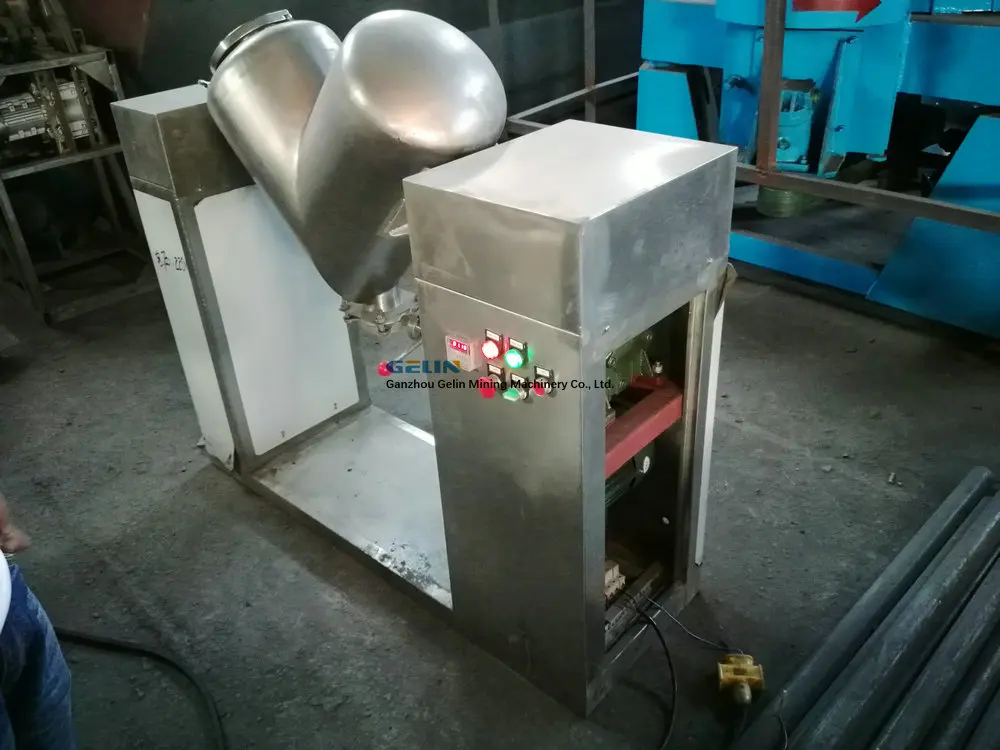 Tube Type and V Type Gold Amalgama Barrel Refining Machine