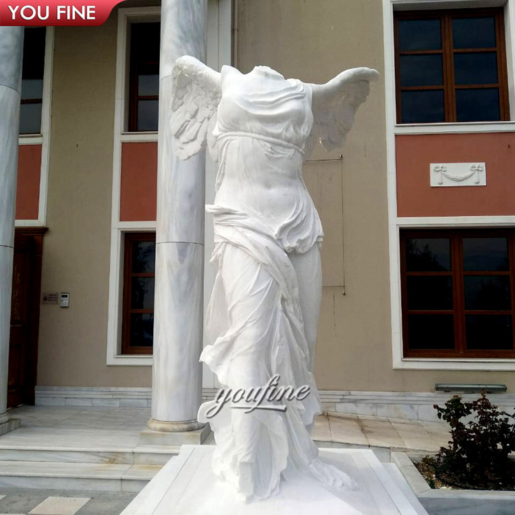 Outdoor Garden Park Classic Marble Angel Statue - Samothrace