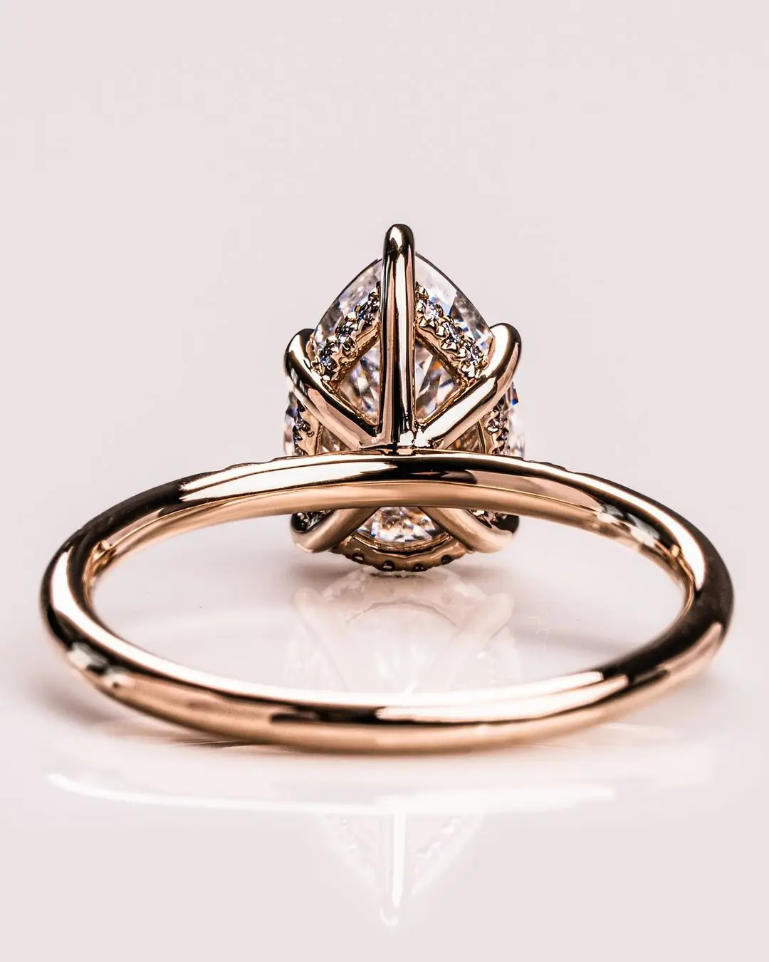 Redleaf 9k 10k 14k 18k Solid Gold Jewelry Solitaire Oval Moissanite ...