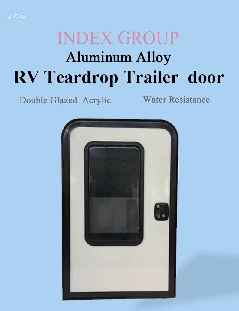 Rv Entry Door Teardrop Trailer Door Single Acrylic Glass Camper Door ...