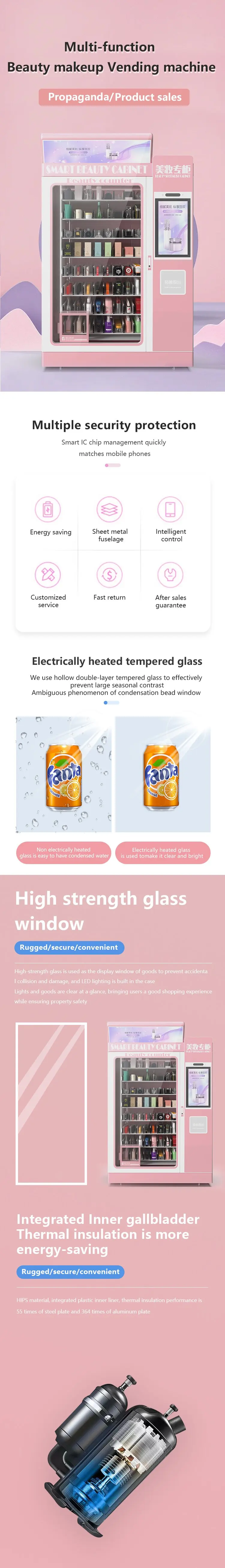 Beauty Retail Items Cosmetics Combination Vending Machine for False ...