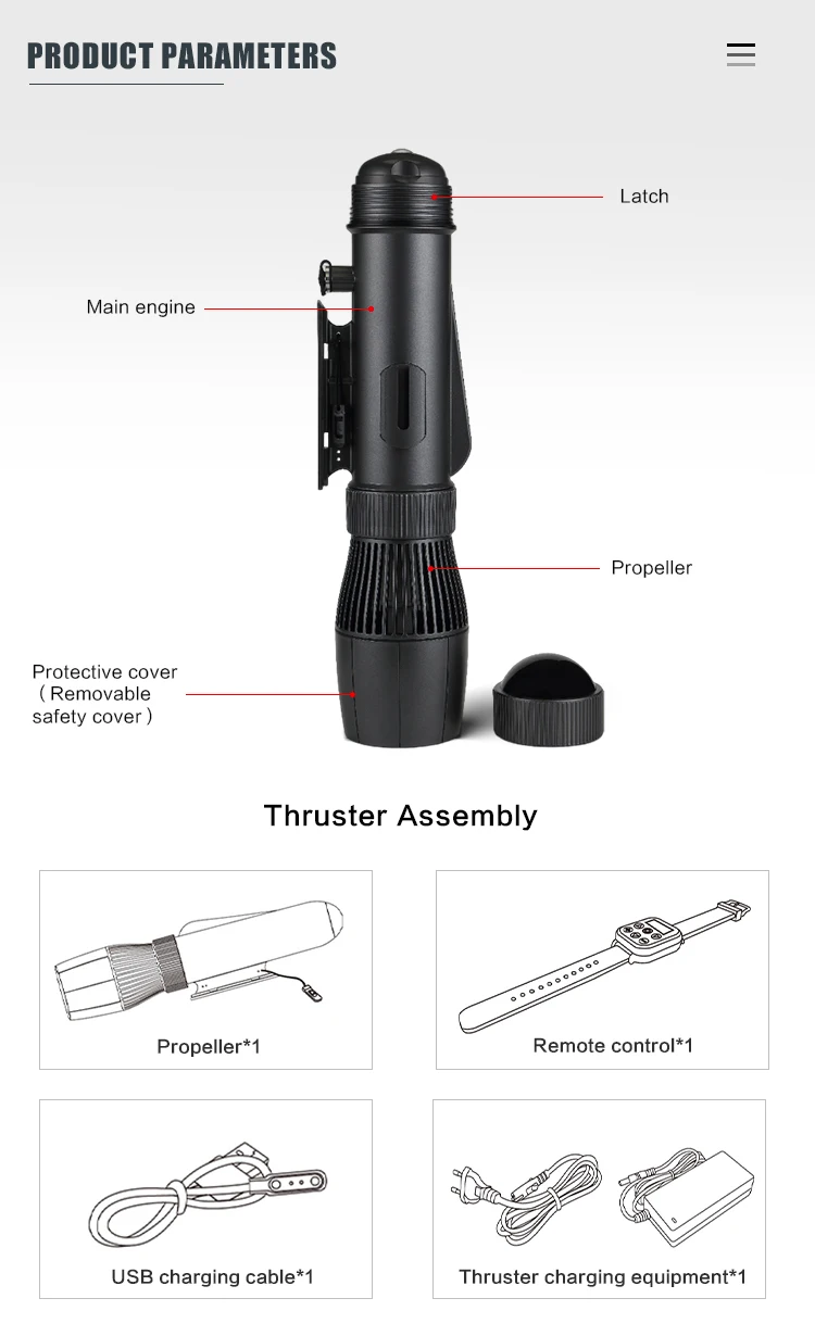 Water Jet Thruster Design Diver Propulsion Vehicles Underwater Scooter ...