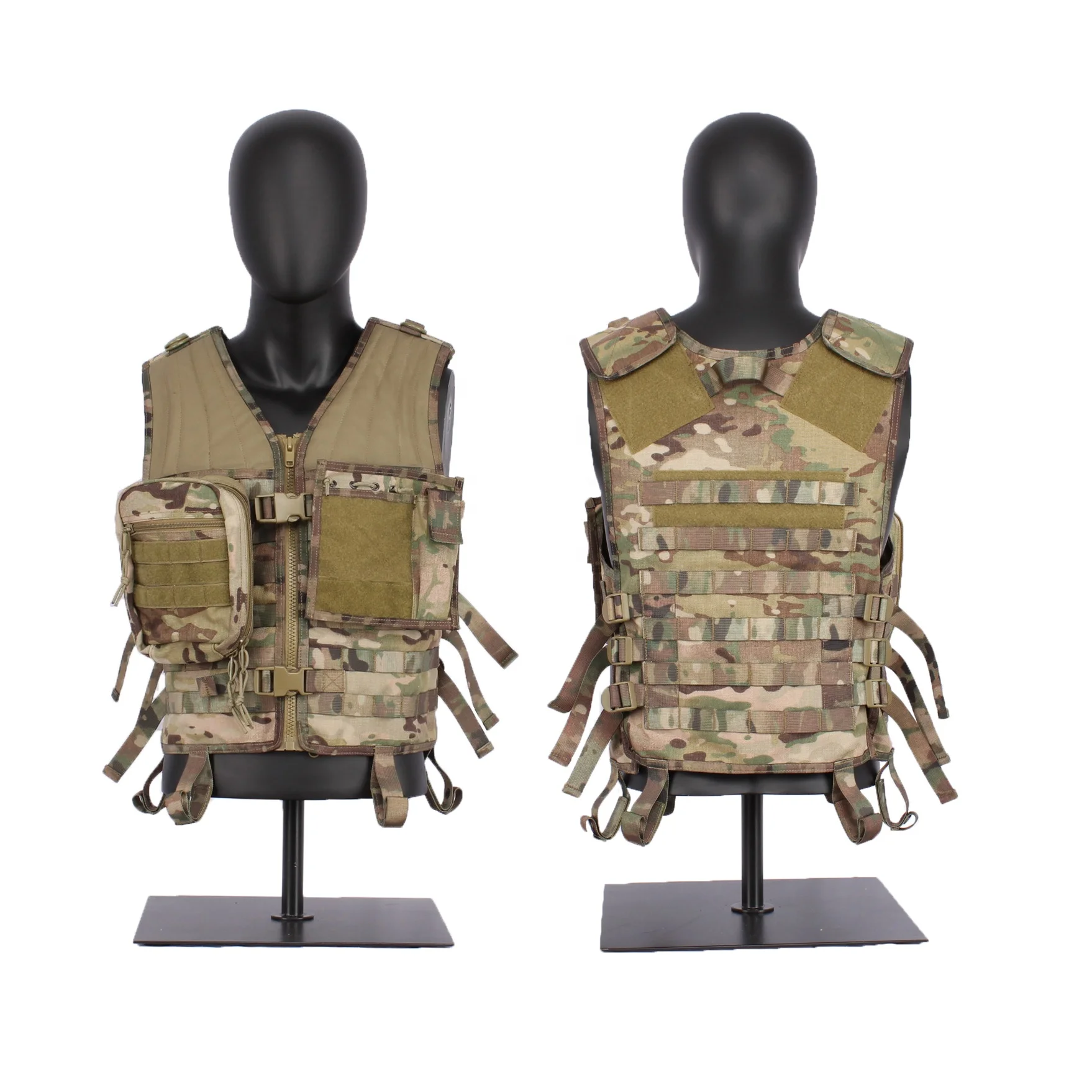 Molle System Camouflage Multiple Pouch Tactical Vest - Buy Tactical ...