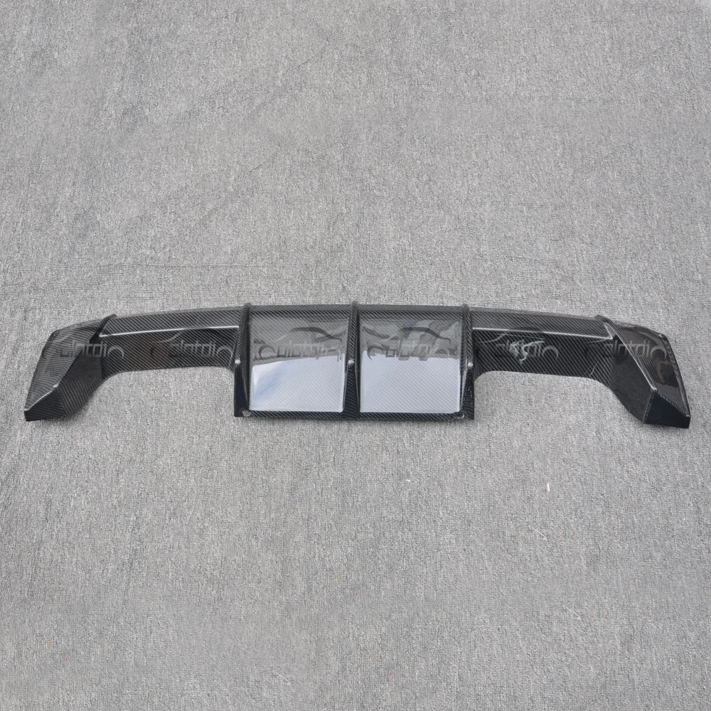 For BMW G80 M3 G82 M4 Add Carbon Fiber Diffuser Rear Bumper Lip ...