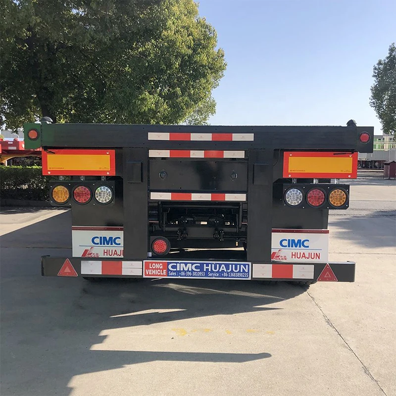 Cimc 20ft 40ft Flat Bed Container 40ft Flatbed Heavy Load Trailers ...