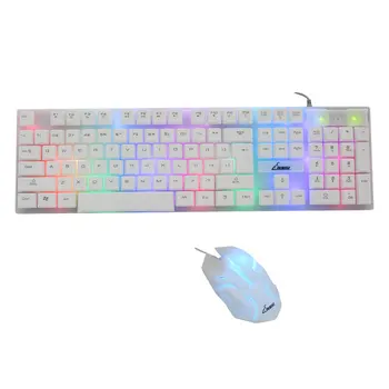 Jinms Km006 Wired Keyboard And Mouse Set Rgb Gaming Keyboard And Mouse ...