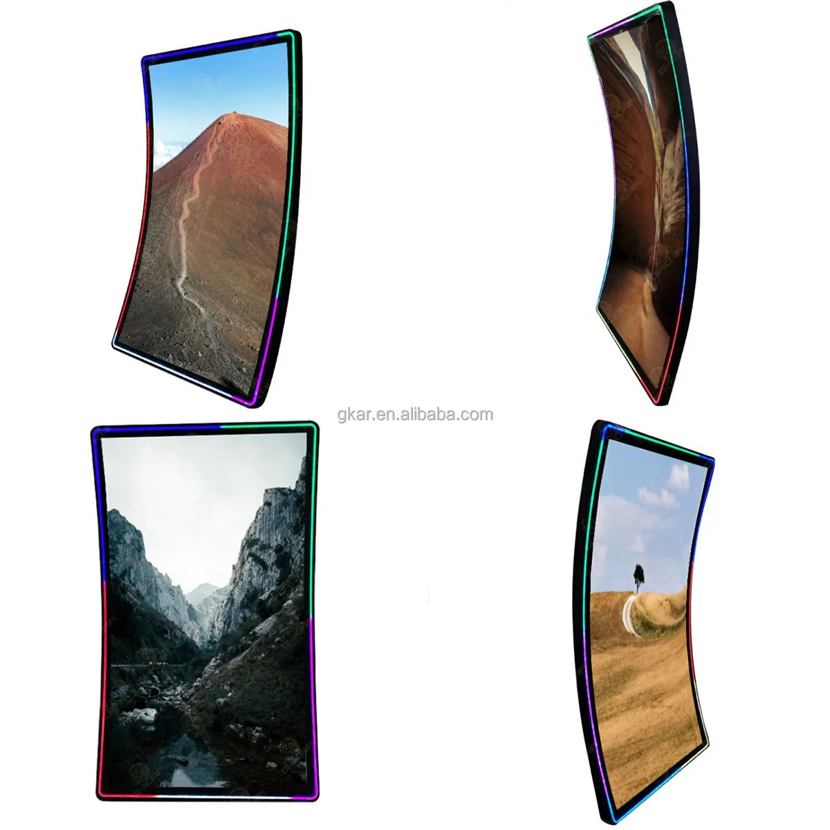 Gkar Customized Open Frame 3M RS232 43 Inch Curve Touch Screen Monitor ...