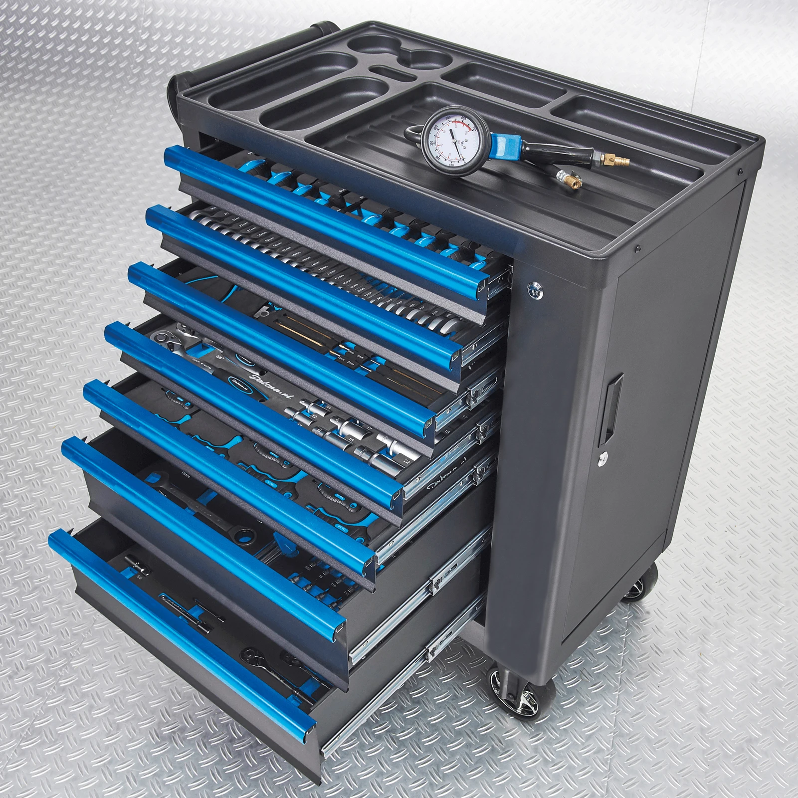 7-drawer Roller Tool Cabinet With 300pcs+ Hand Tool Set Crv Material 6 ...