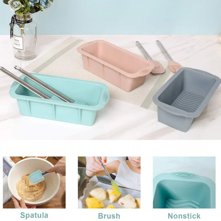 Wholesale Price Bpa Free Nonstick Reusable Silicon Cake Mold Rectangle ...