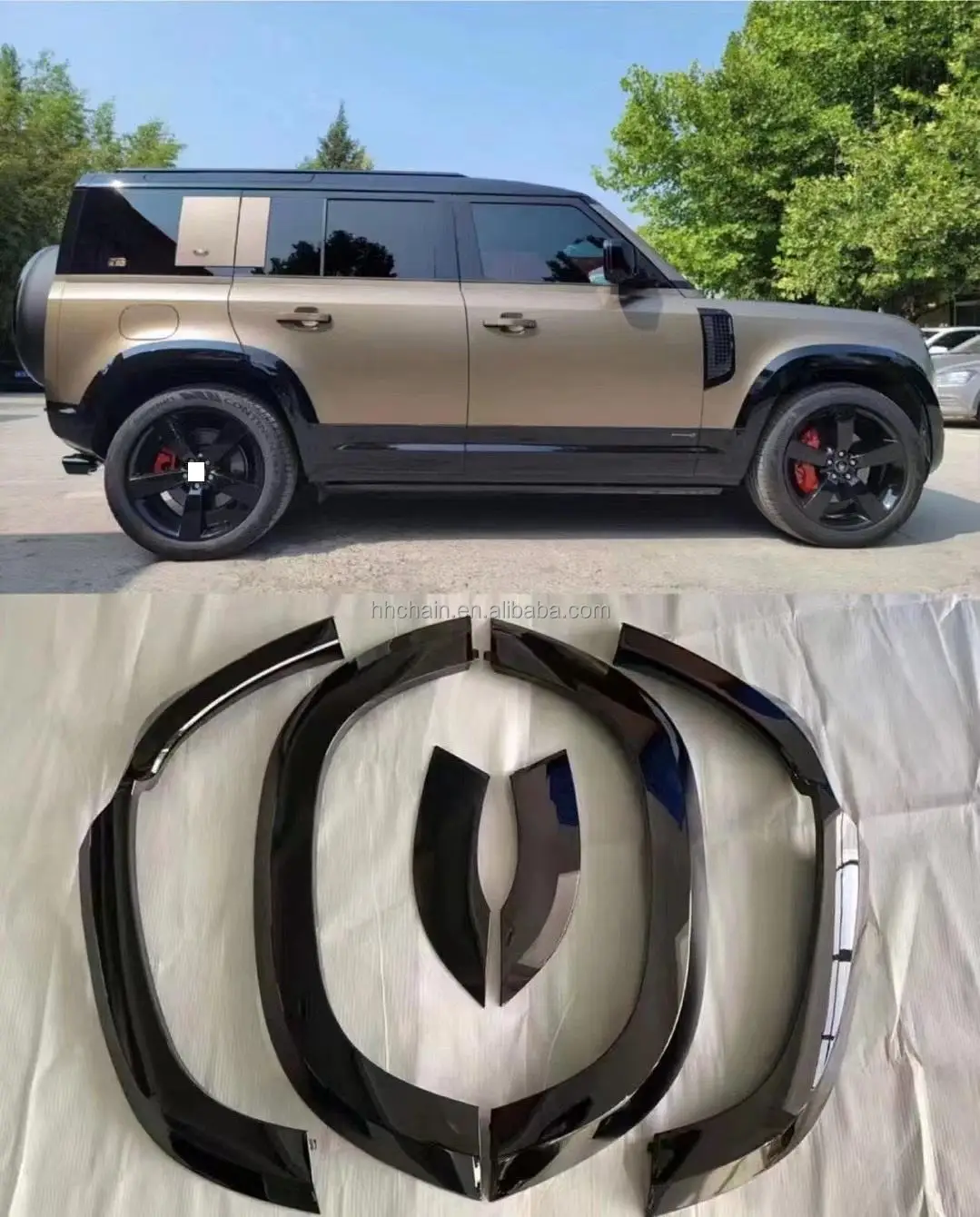 For 2020 Land Rover Defender 110 90 Car Exterior Trim Bodykit Glossy ...