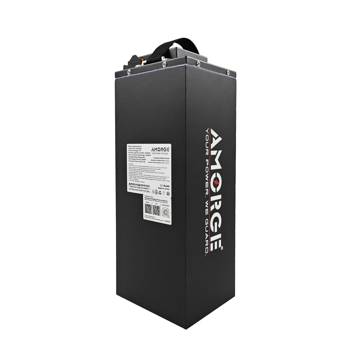 AMORGE 72V Lithium Battery Pack with ANT Bluetooth BMS