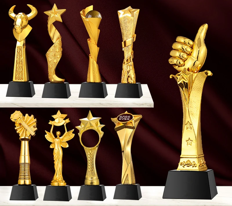 Manufacturer Custom Crystal Resin Metal Trophies Award Soccer Medals ...