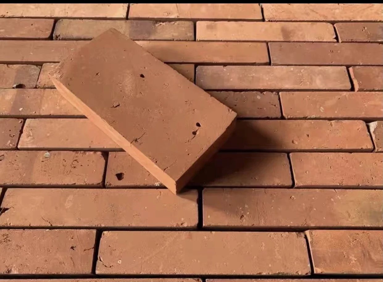Red Brick Slice Brick Core - Durable Indoor Decor Solutions