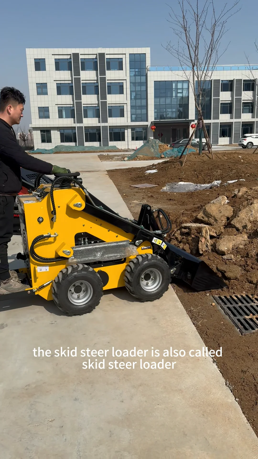 Construction Machinery 1500kg Mini Skid Steer Track Loader Hydraulic ...