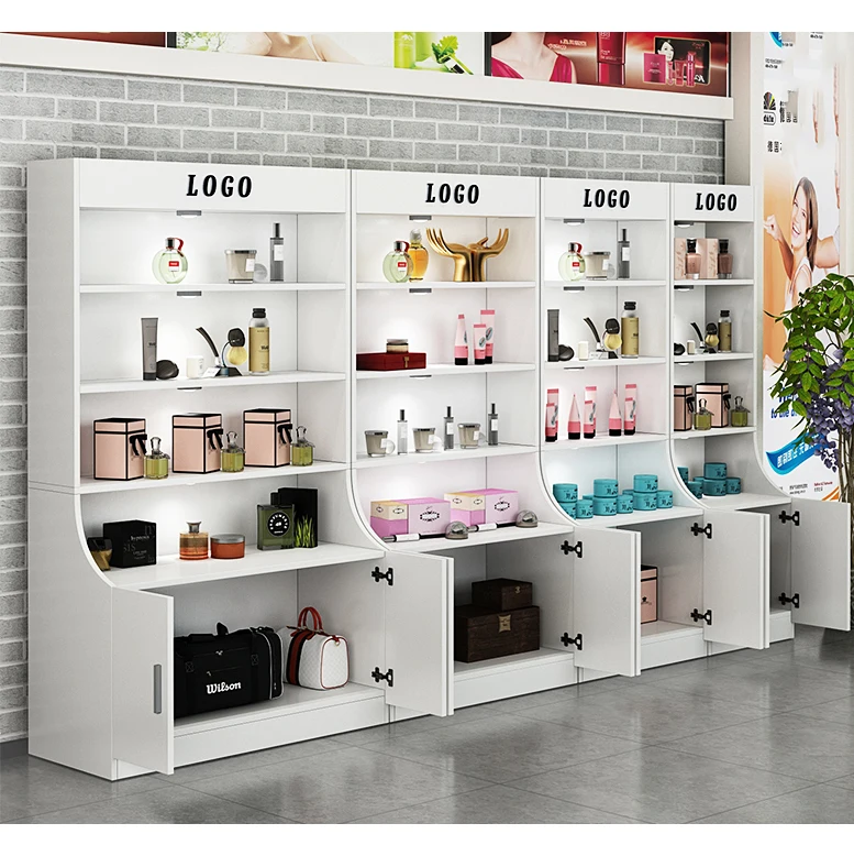 HIKUYA Supermarket Retail Melamine Surface Panels Showcase Cabinet Side ...
