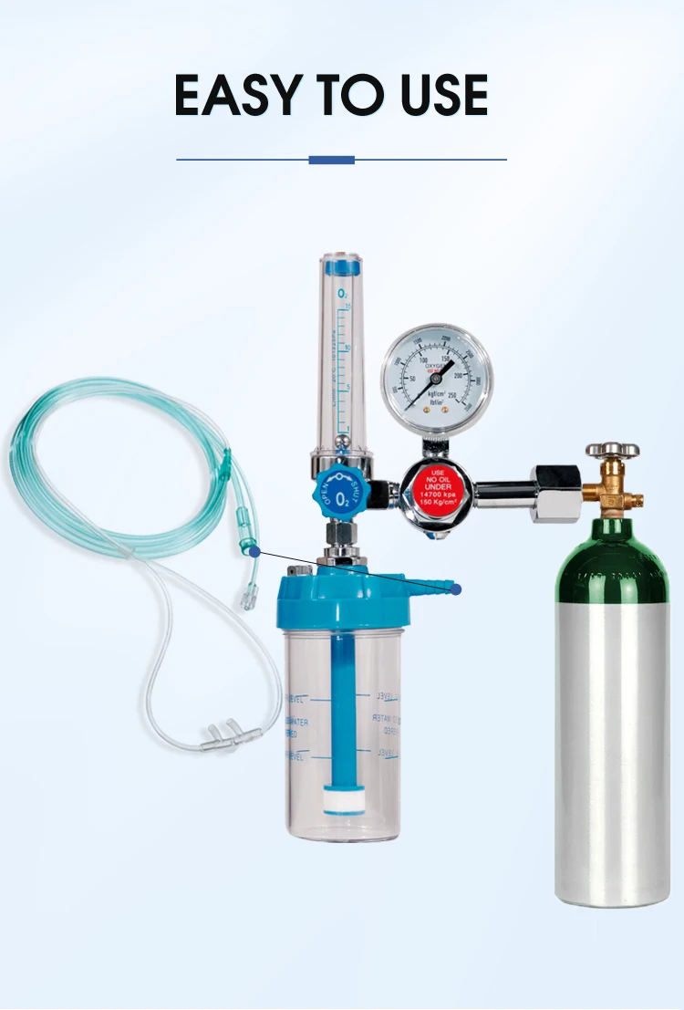 Bull Nose Medical Oxygen Pressure Regulator Buoy Type Oxygen Inhaler ...